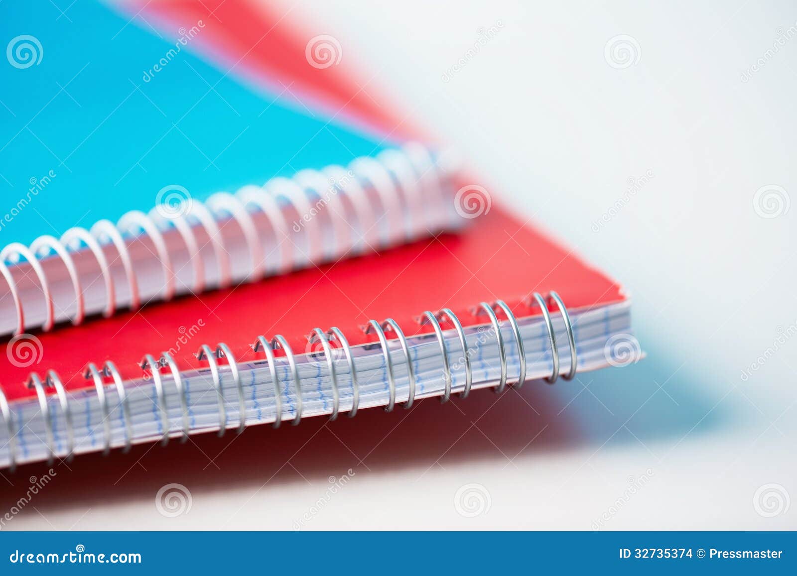 Spiral notebooks stock photo. Image of education, heap - 32735374