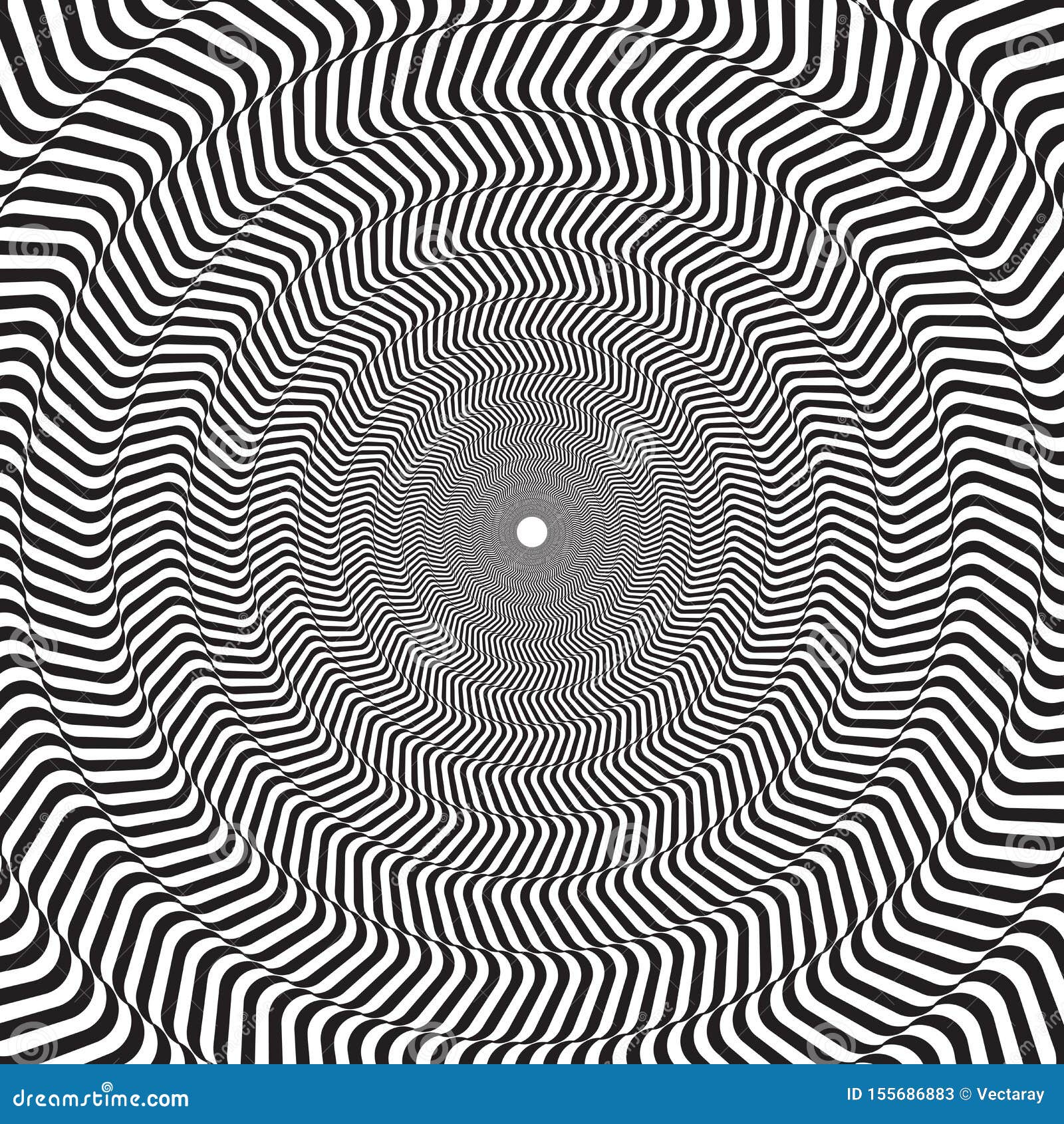 Spiral Optical Illusion Pattern Background. Stock Vector - Illustration ...