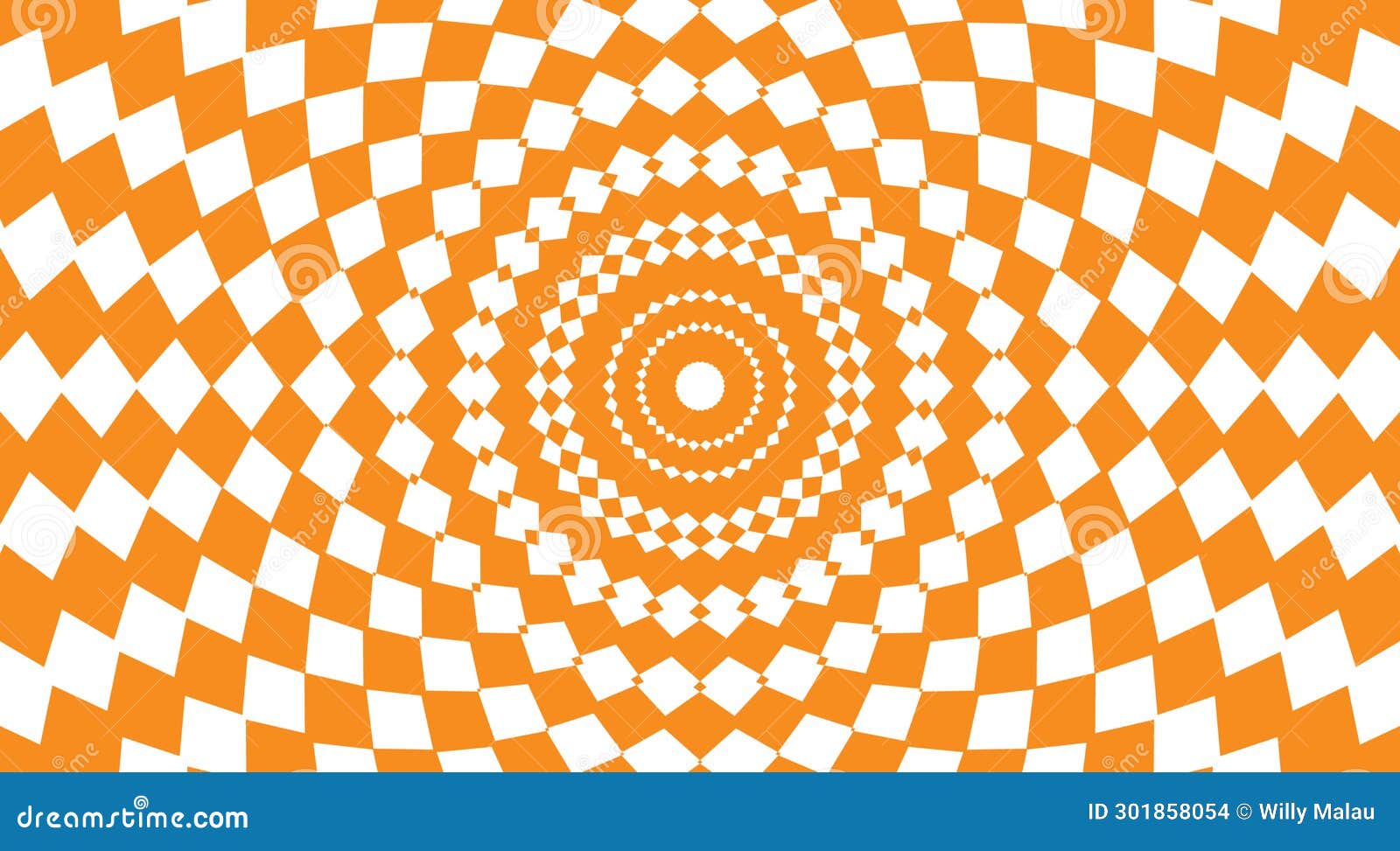 Spiral Orange Abstract Geometric Pattern Background Stock Illustration ...