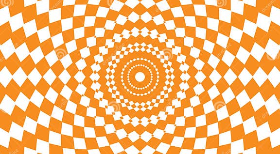 Spiral Orange Abstract Geometric Pattern Background Stock Illustration ...