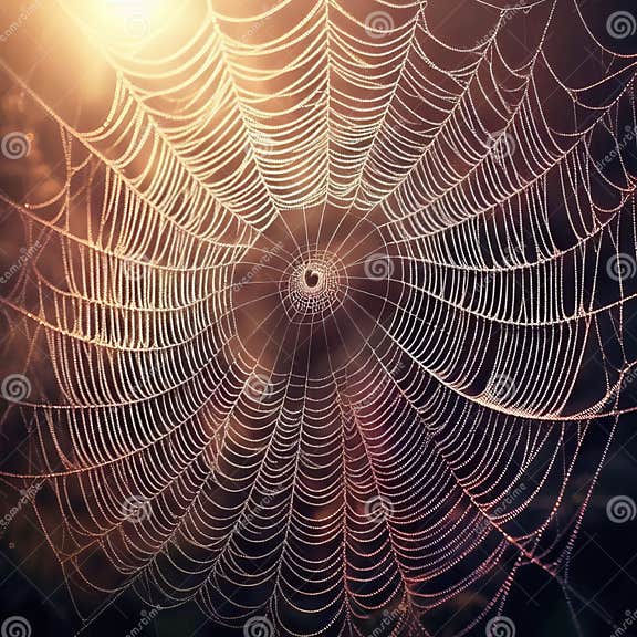 Spiral Orb Web stock illustration. Illustration of spiral - 344653854