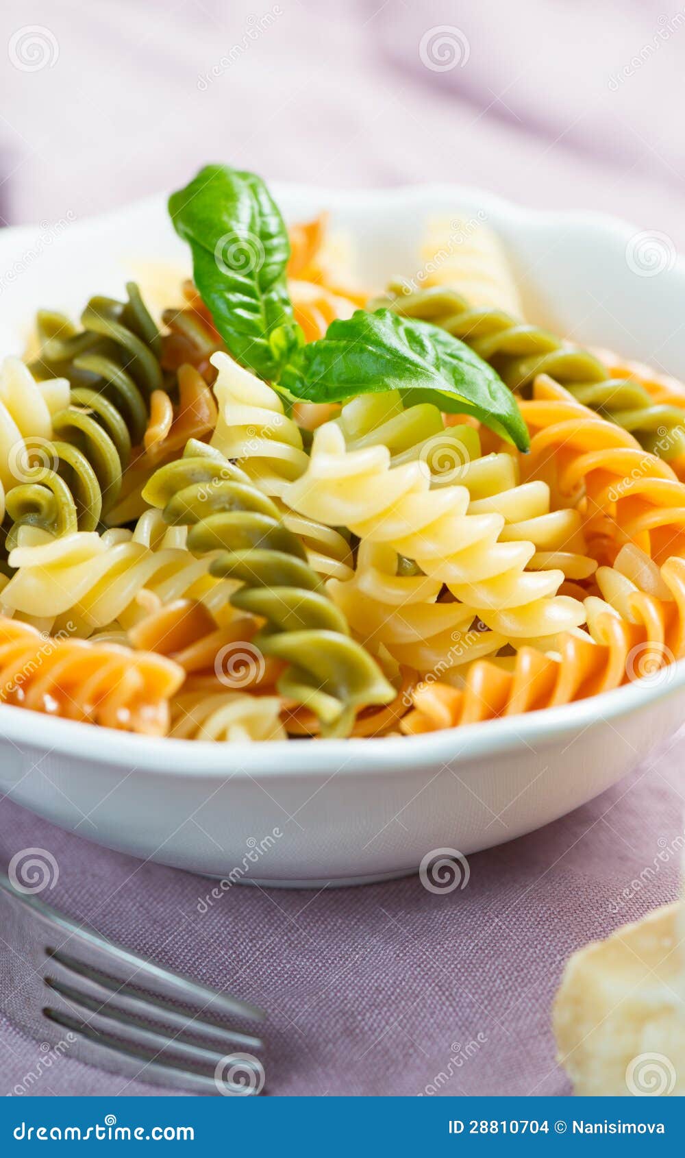 Spiral pasta stock photo. Image of cheese, food, lunch - 28810704