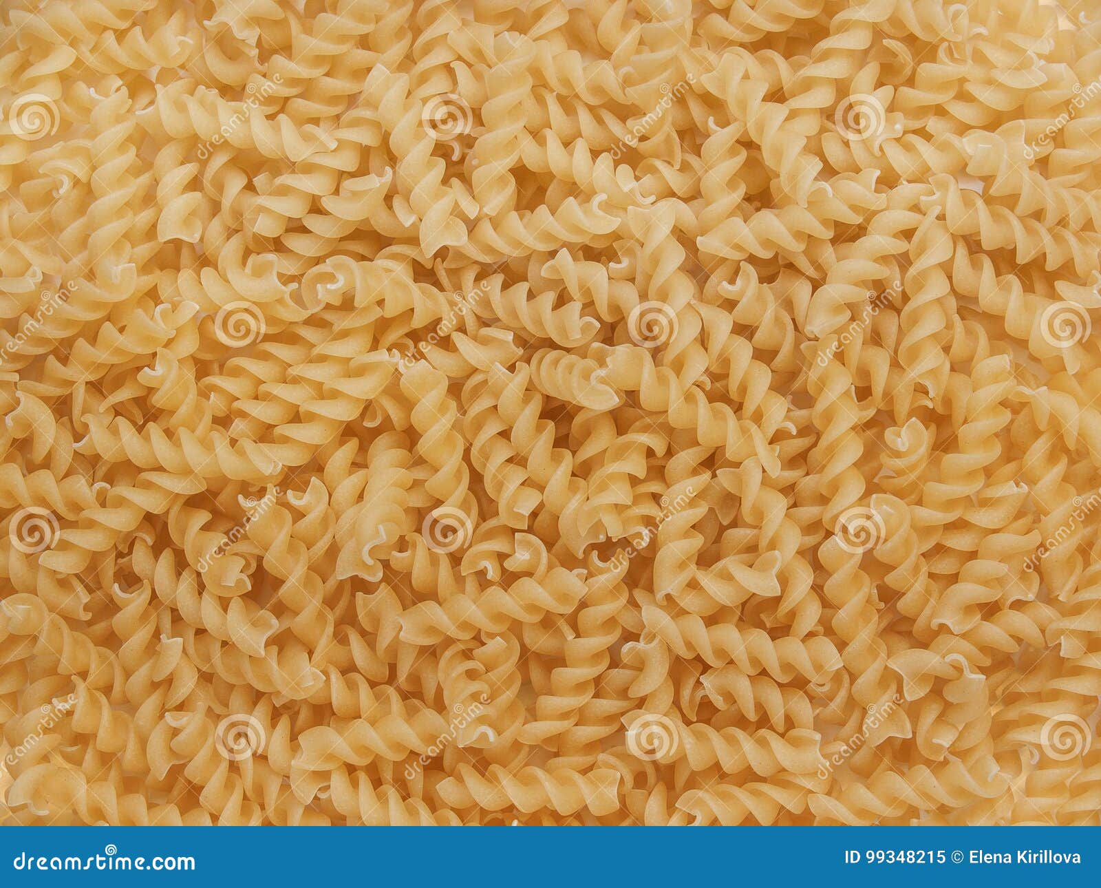Spiral pasta stock image. Image of italian, heap, closeup - 99348215