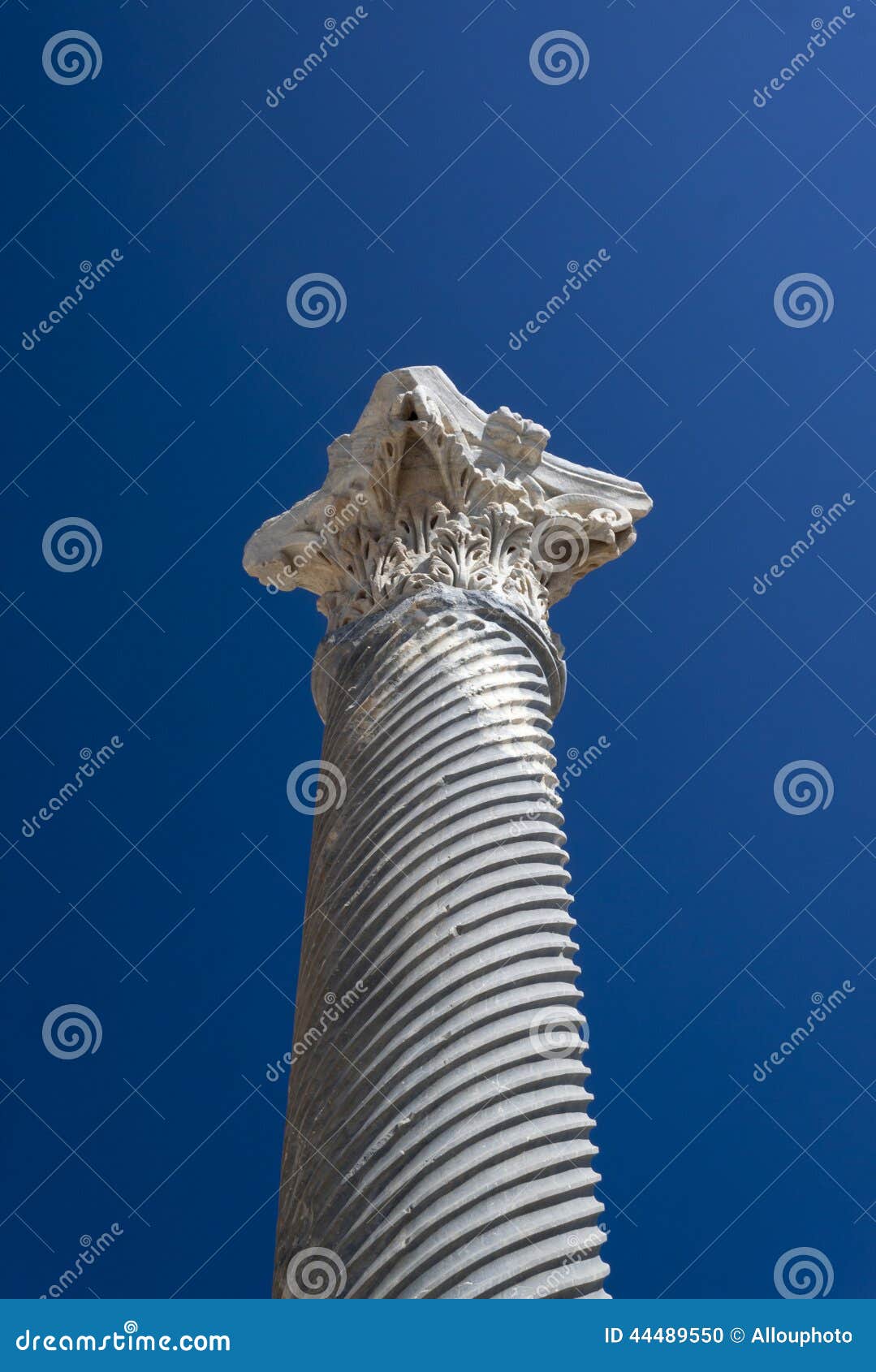 Spiral Pattern on Ancient Column on Cyprus Stock Photo - Image of greek ...
