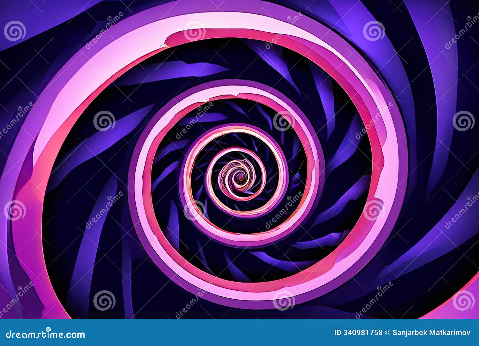 Spiral Pattern a Stylized Image of a Spiral Pattern with a Symbo Stock Illustration ...