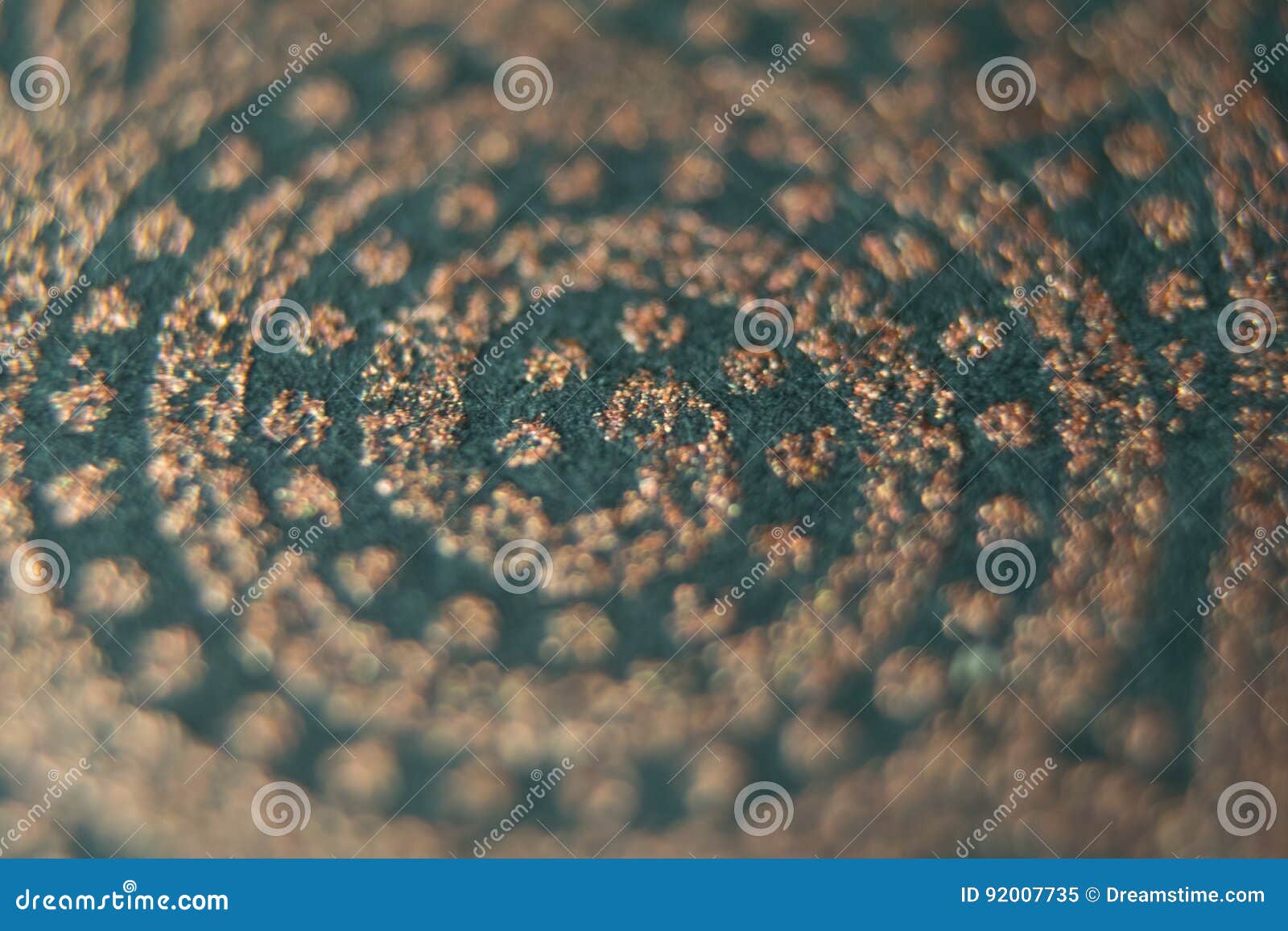 Spiral Pattern in Turquoise and Gold Colors Stock Image - Image of ...