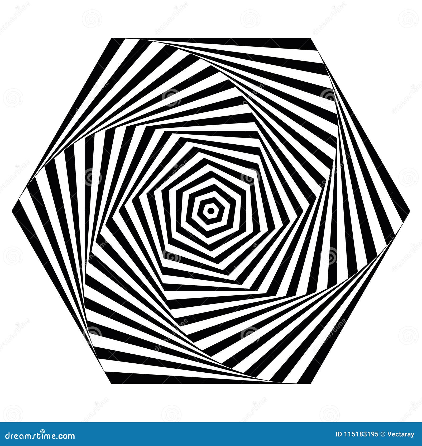 Spiral Patterns in Black and White Stock Vector - Illustration of ...