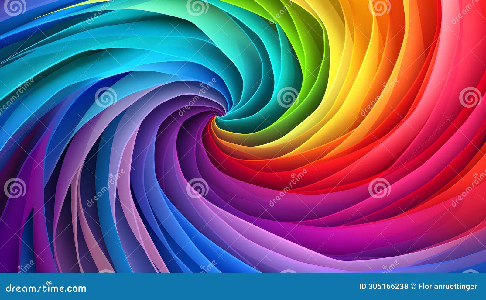 Multicolor Psychedelic Spiral Pattern. Hypnotic Abstract Background ...