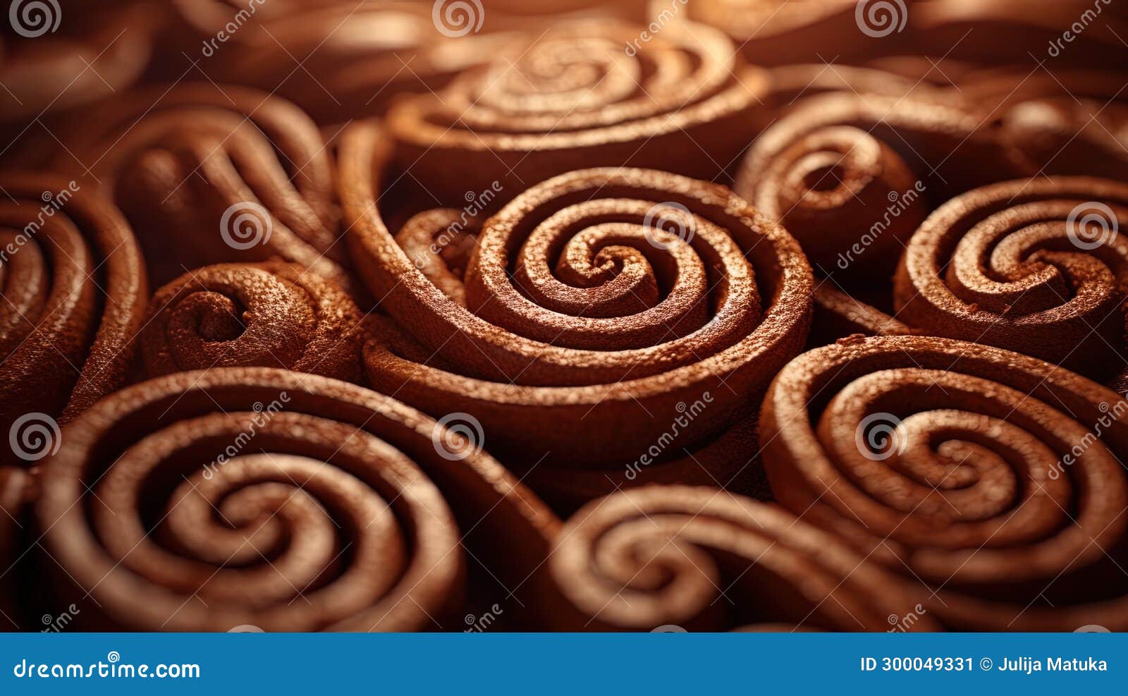Spiral Patterns with Cinnamon Stock Illustration - Illustration of ...
