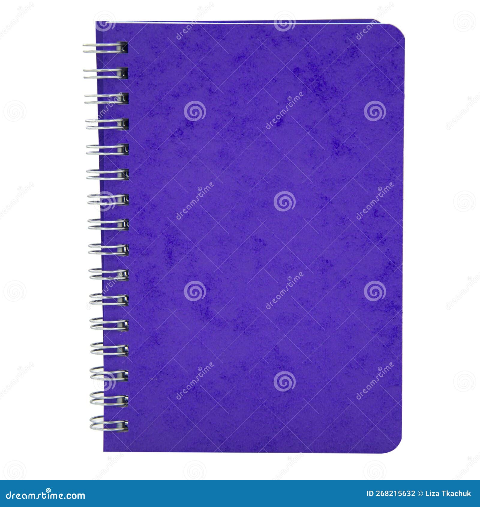 Spiral Personal Notebook Colorful Isolated on the White Background ...