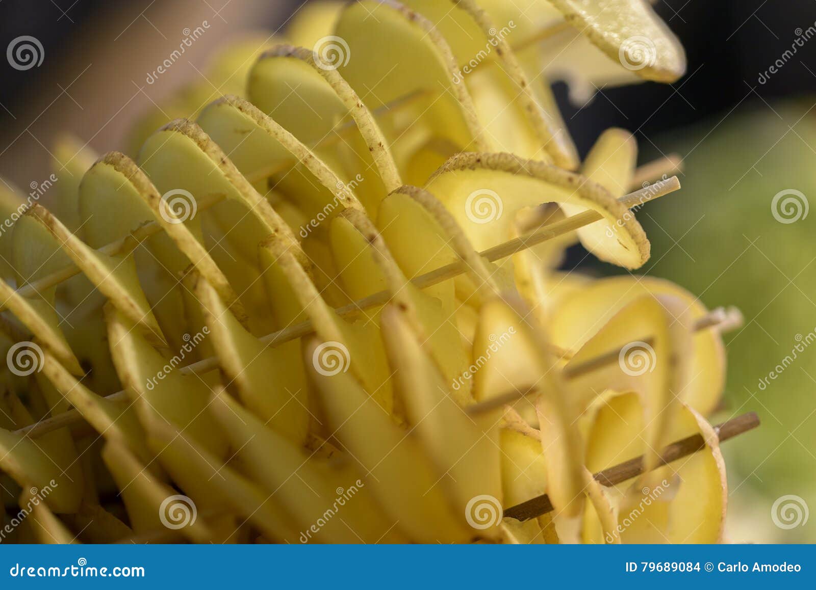 Spiral potato stock photo. Image of detail, crispy, crunchy - 79689084