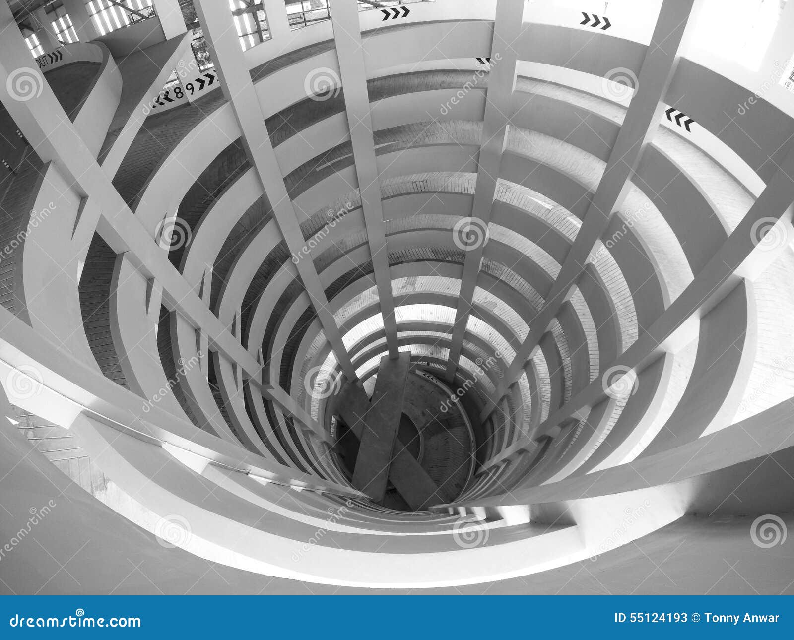 Spiral Ramp stock image. Image of modern, indoor, spiral - 55124193