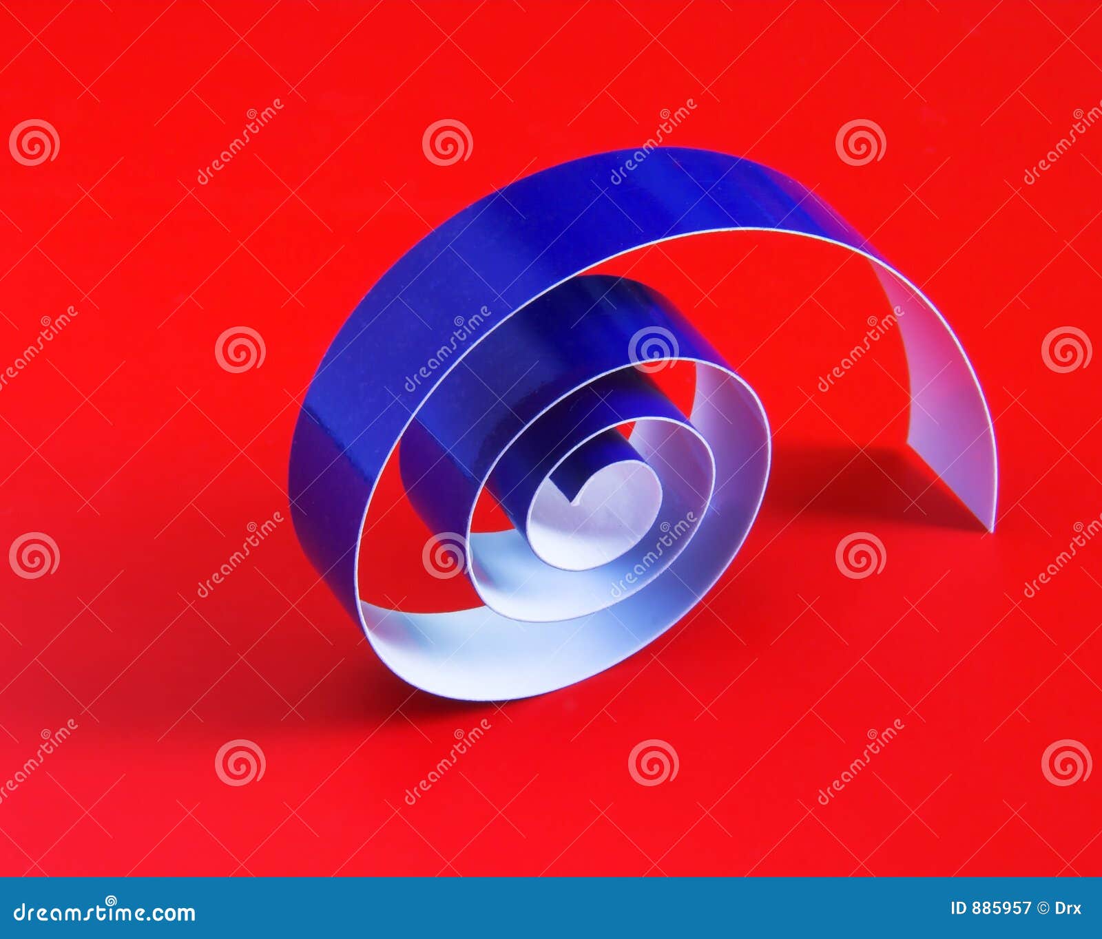 Spiral ribbon stock image. Image of spiral, round, isolated - 885957