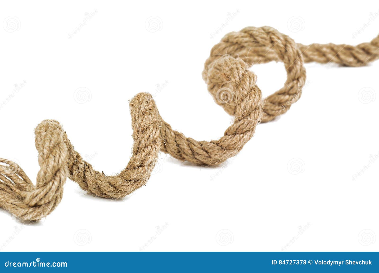 Spiral rope on white stock photo. Image of incomplete - 84727378