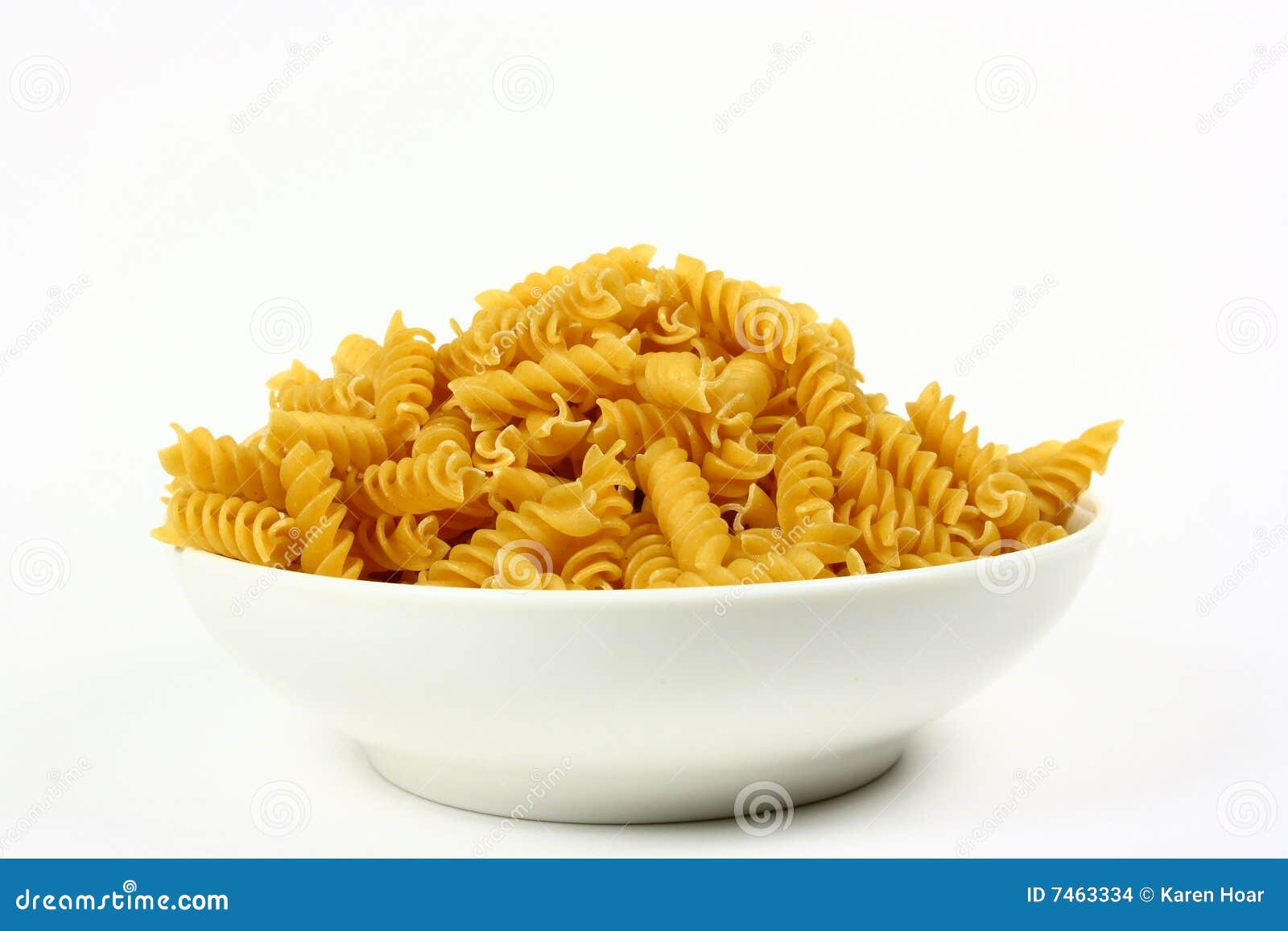 Bowl Of Rotini Pasta
