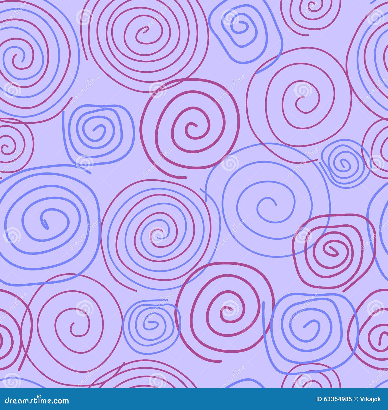 Spiral Seamless Pattern Background Stock Vector - Illustration of ...