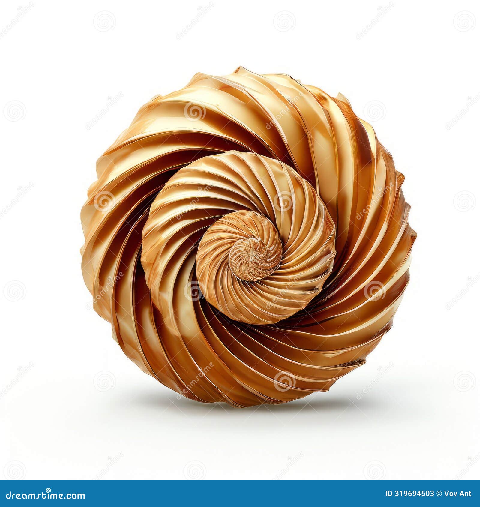 Spiral a Shape Resembling a Coil or Helix with a Consistently Stock ...