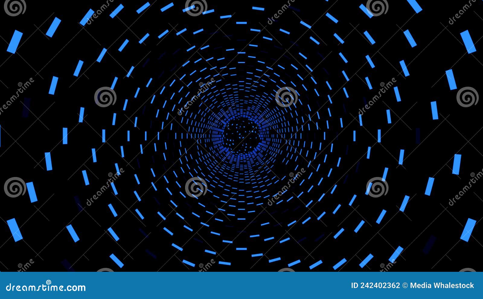 Spiral Shaped Moving Rectangles Creating Effect of Endless Spinning ...