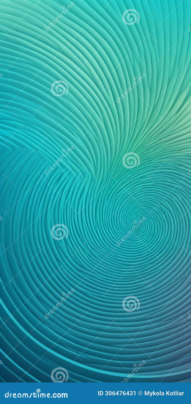 Spiral Shapes in Teal Aqua stock image. Image of creative - 306476431