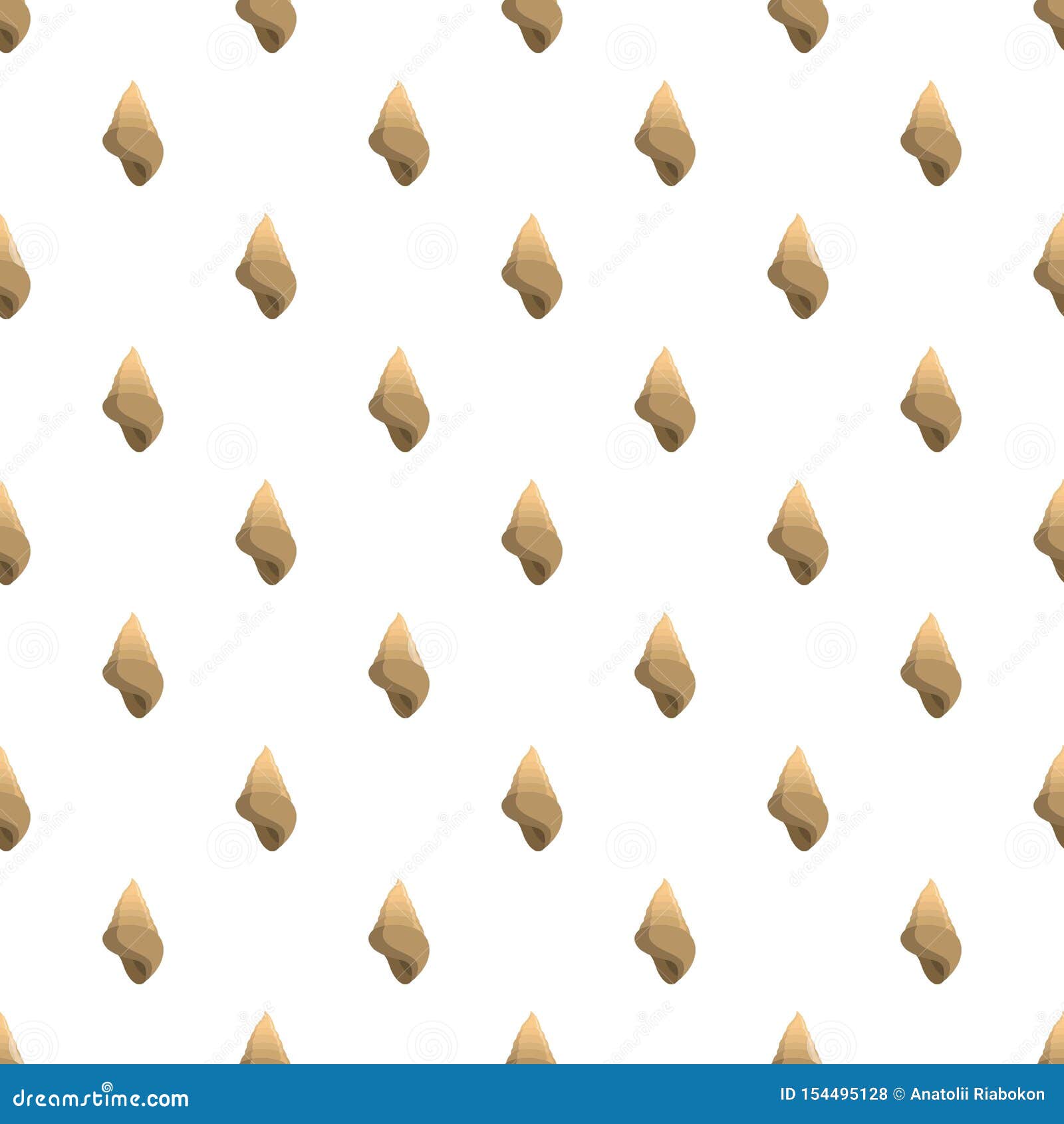Spiral Shell Pattern Seamless Vector Stock Vector - Illustration of ...