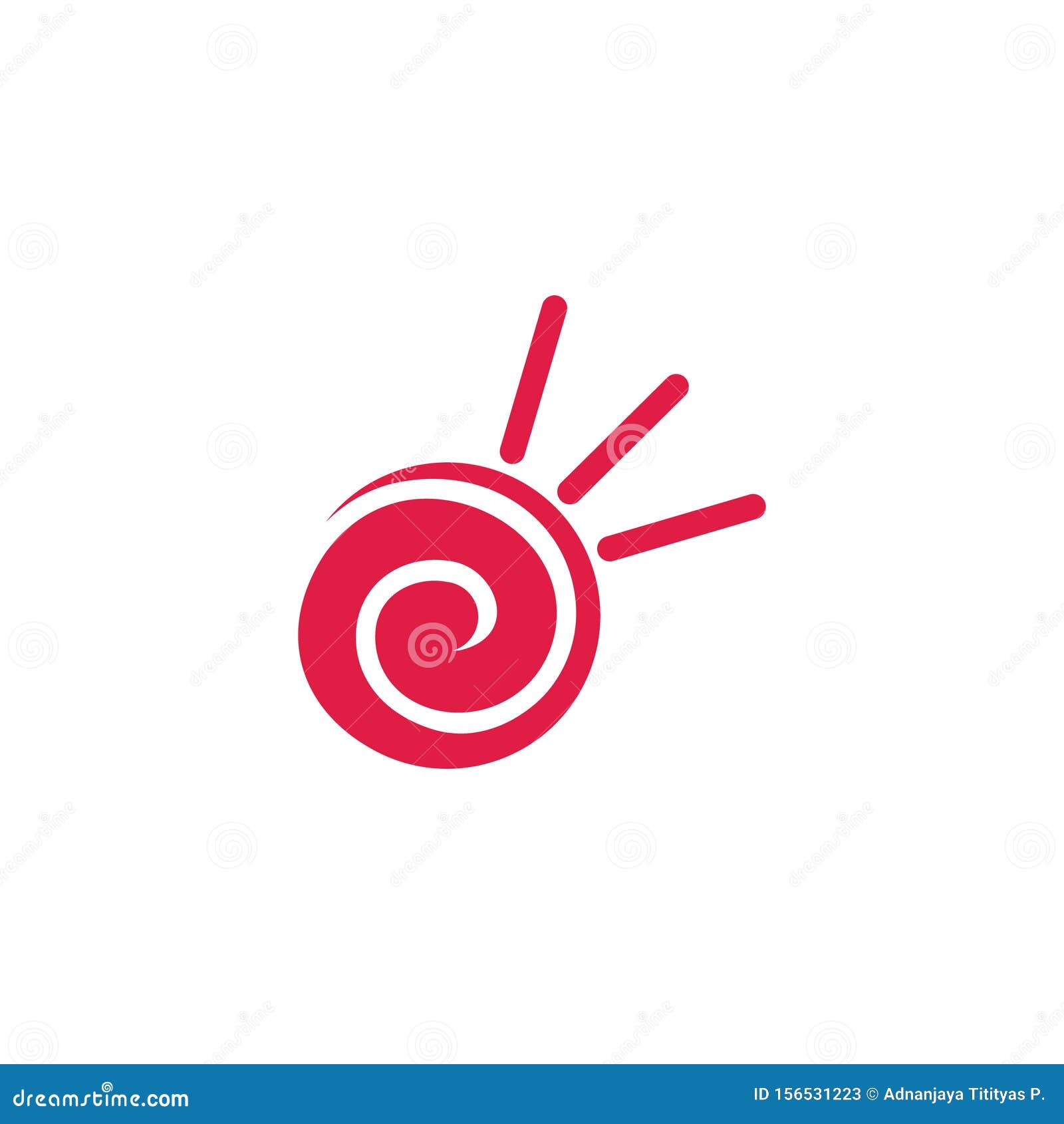 Spiral Shine Shape Symbol Vector Stock Vector - Illustration of ...
