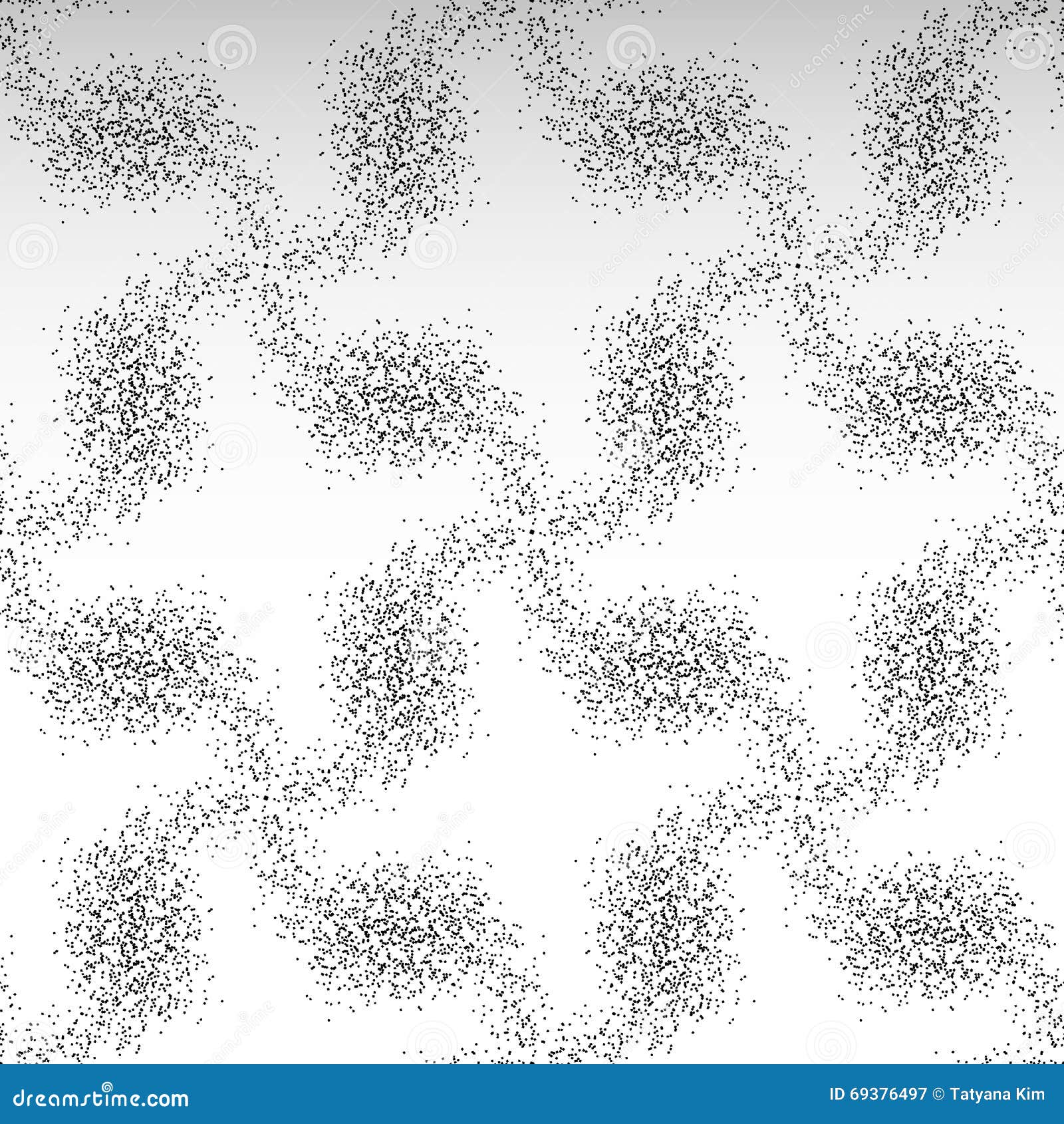 Spiral of Small Black Particles. Vector Seamless Background Stock ...