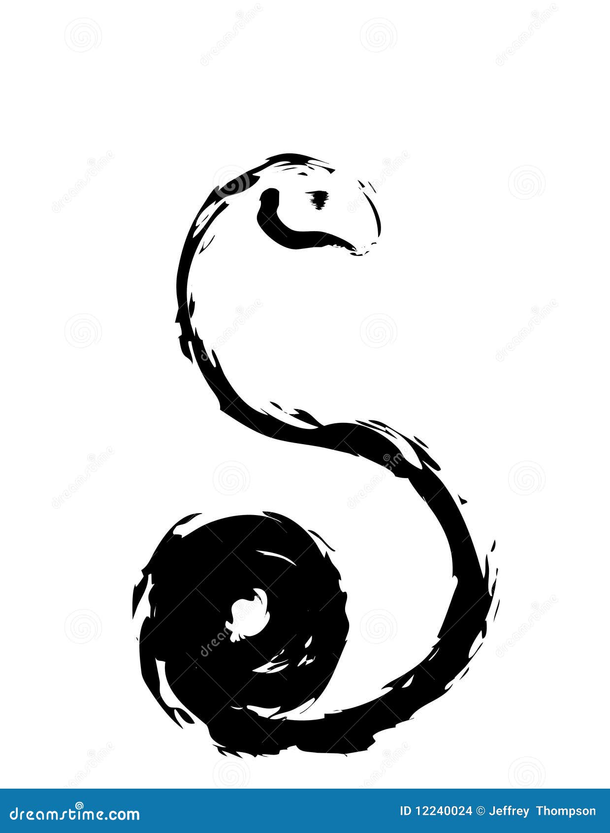 3D Spiral With Snake Texture. Design. Hypnotic Animation With Unfolding ...