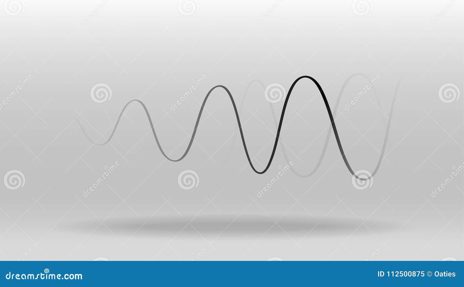 Spiral Sound Wave Rhythm Line Dynamic Abstract Vector Background ...