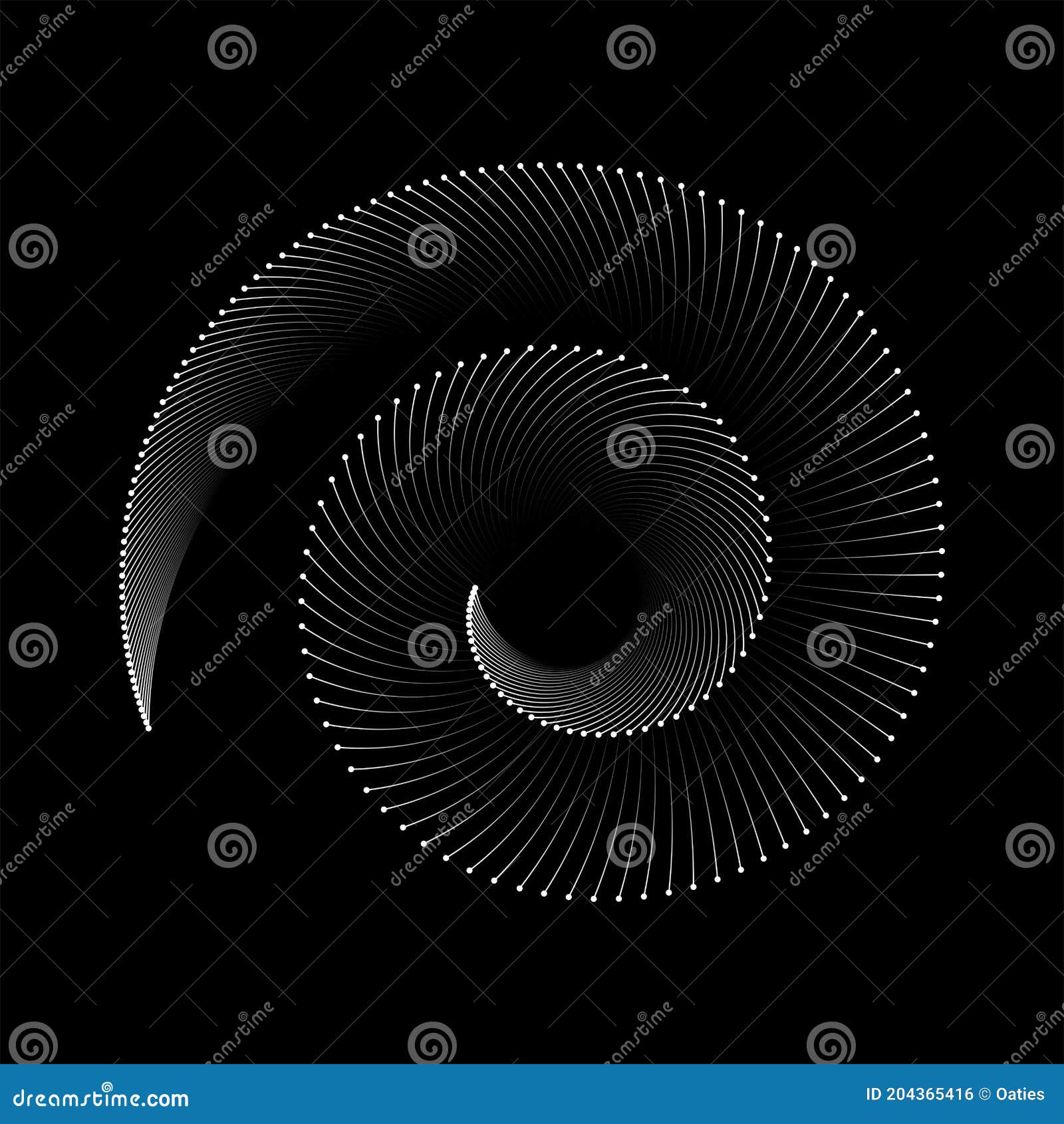Spiral Sound Wave Rhythm Vector Illustration | CartoonDealer.com #204365416
