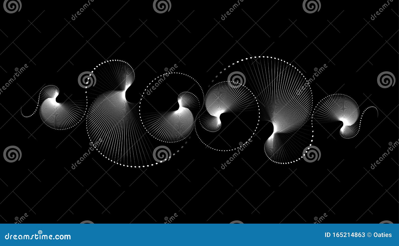 Spiral Sound Wave Rhythm Vector Illustration | CartoonDealer.com #204365416