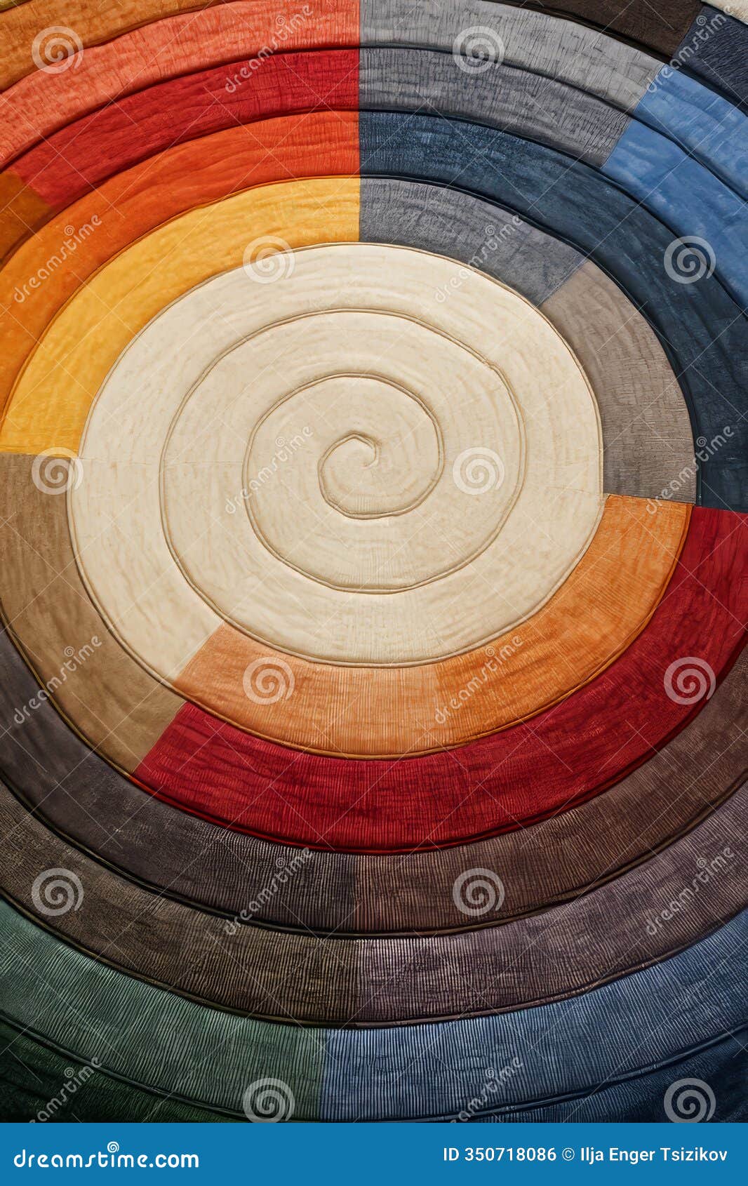 Spiral Spectrum of Color a Harmony of Textures and Tones, Seamless ...
