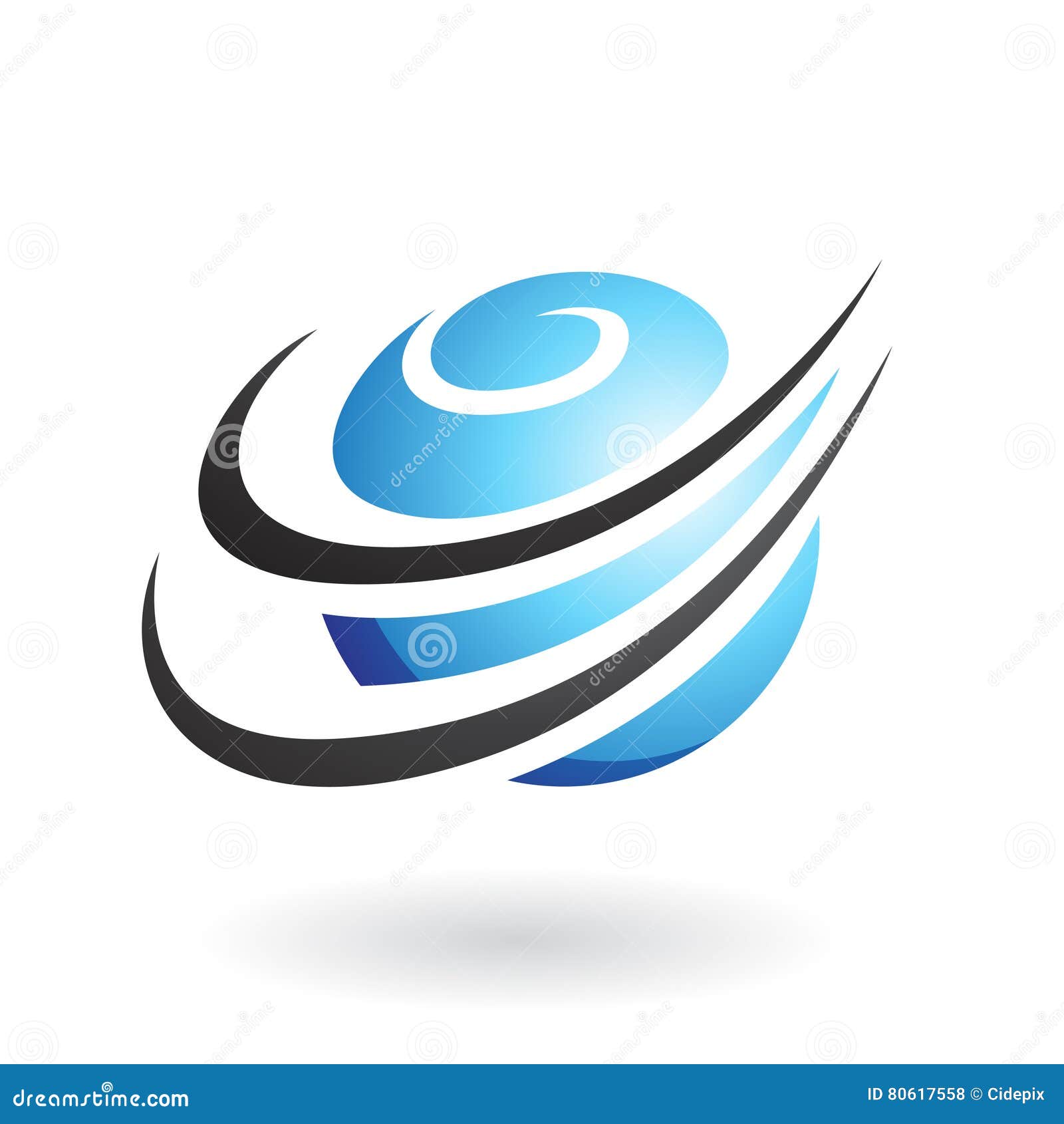 Spiral Sphere Abstract Icon Stock Vector - Illustration of colorful ...