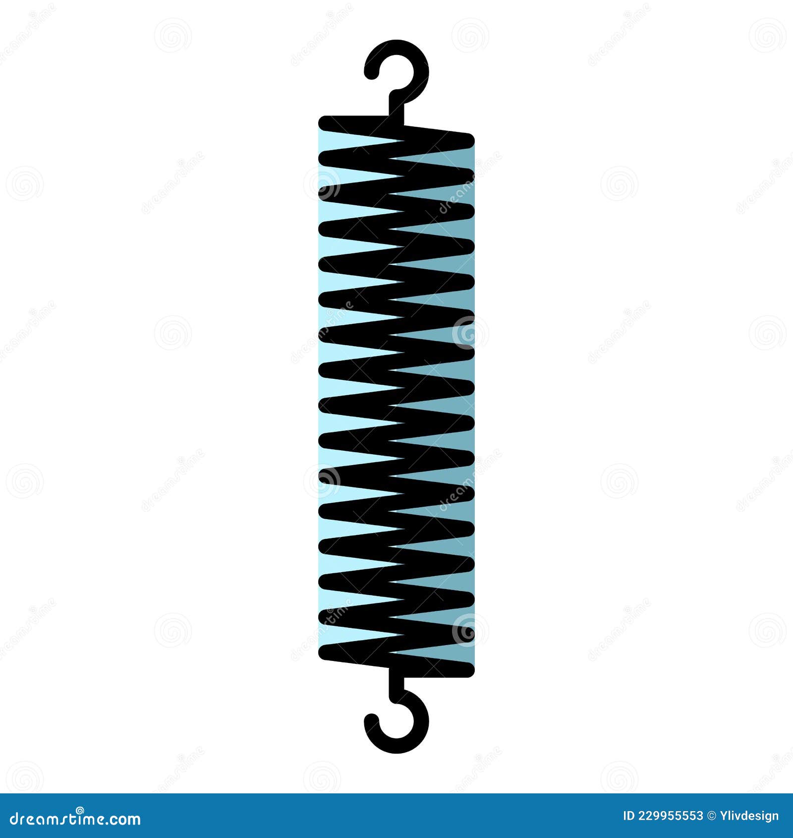 Spiral Spring Icon Color Outline Vector Stock Vector - Illustration of ...