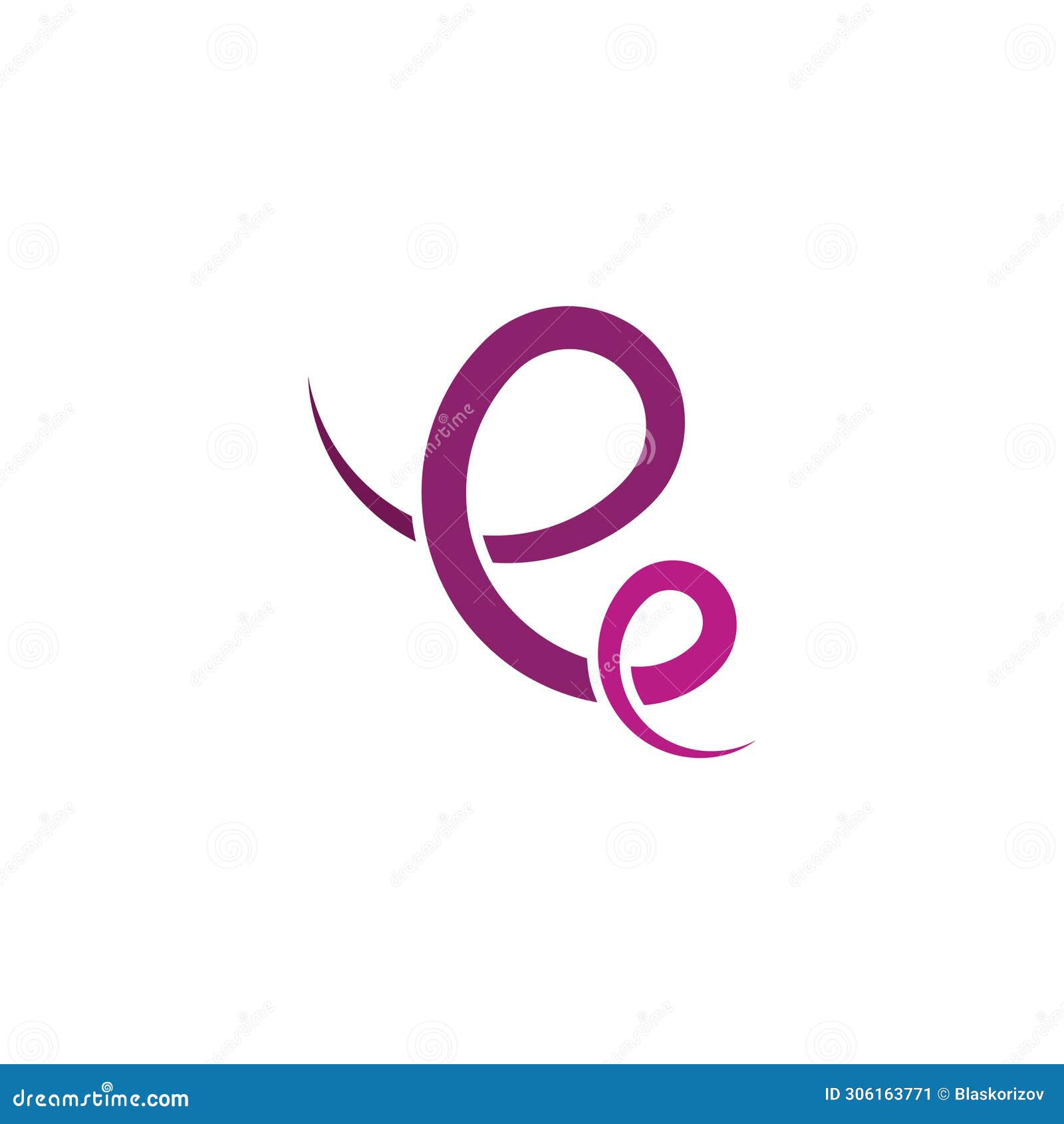 Spiral Spring Letter E Logo Vector Stock Vector - Illustration of ...