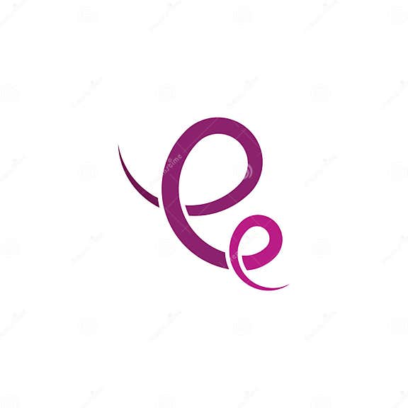 Spiral Spring Letter E Logo Vector Stock Vector - Illustration of ...