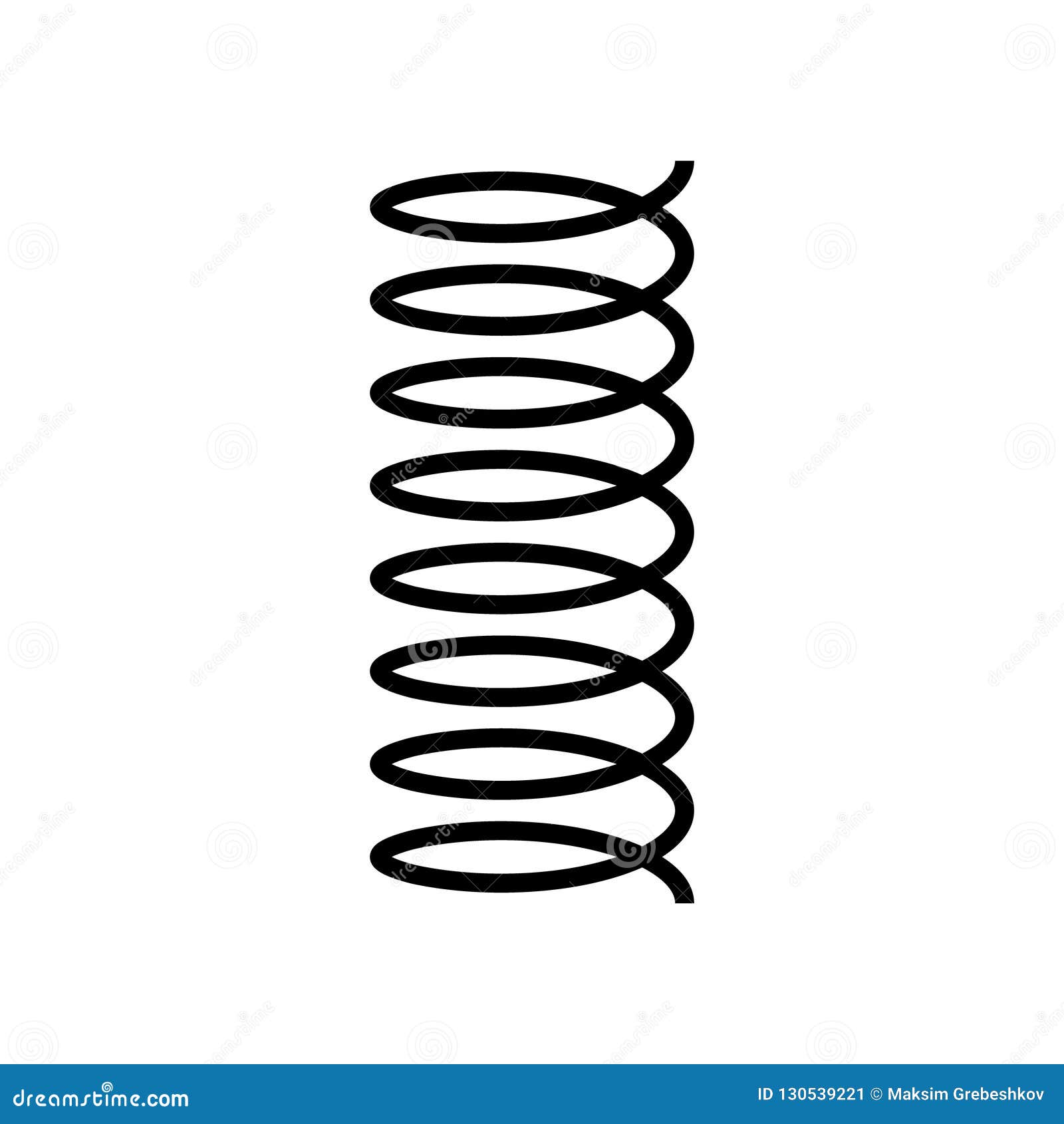 Spiral Spring Vector Stock Illustrations – 10,166 Spiral Spring Vector ...