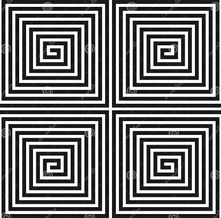 Spiral Square Texture. Seamless Pattern. Stock Vector - Illustration of ...