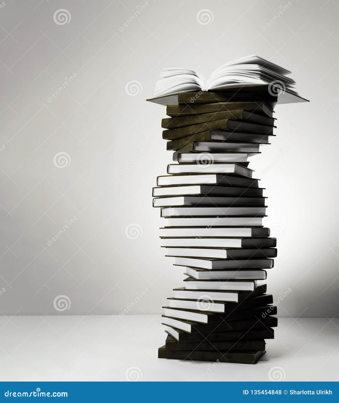 A Spiral of Stacks of Books in the Form of DNA and an Open Textbook at ... A Spiral of Stacks of Books in the Form of DNA and an Open Textbook at ...
