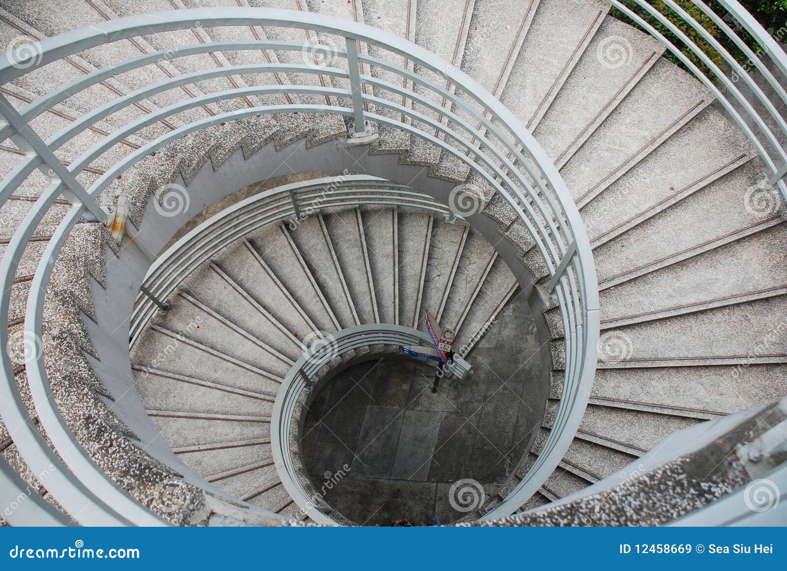 Spiral stair stock image. Image of granite, walkway, spin - 12458669