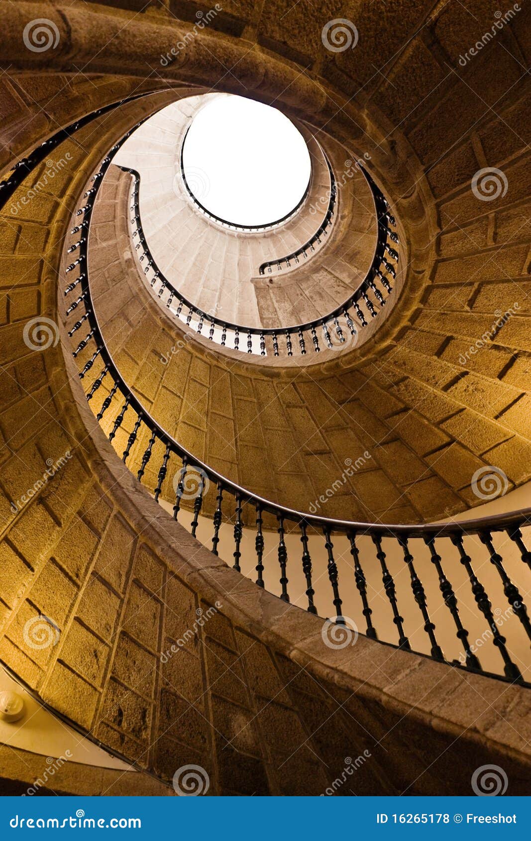 Spiral staircase. stock photo. Image of landmark, monument - 16265178