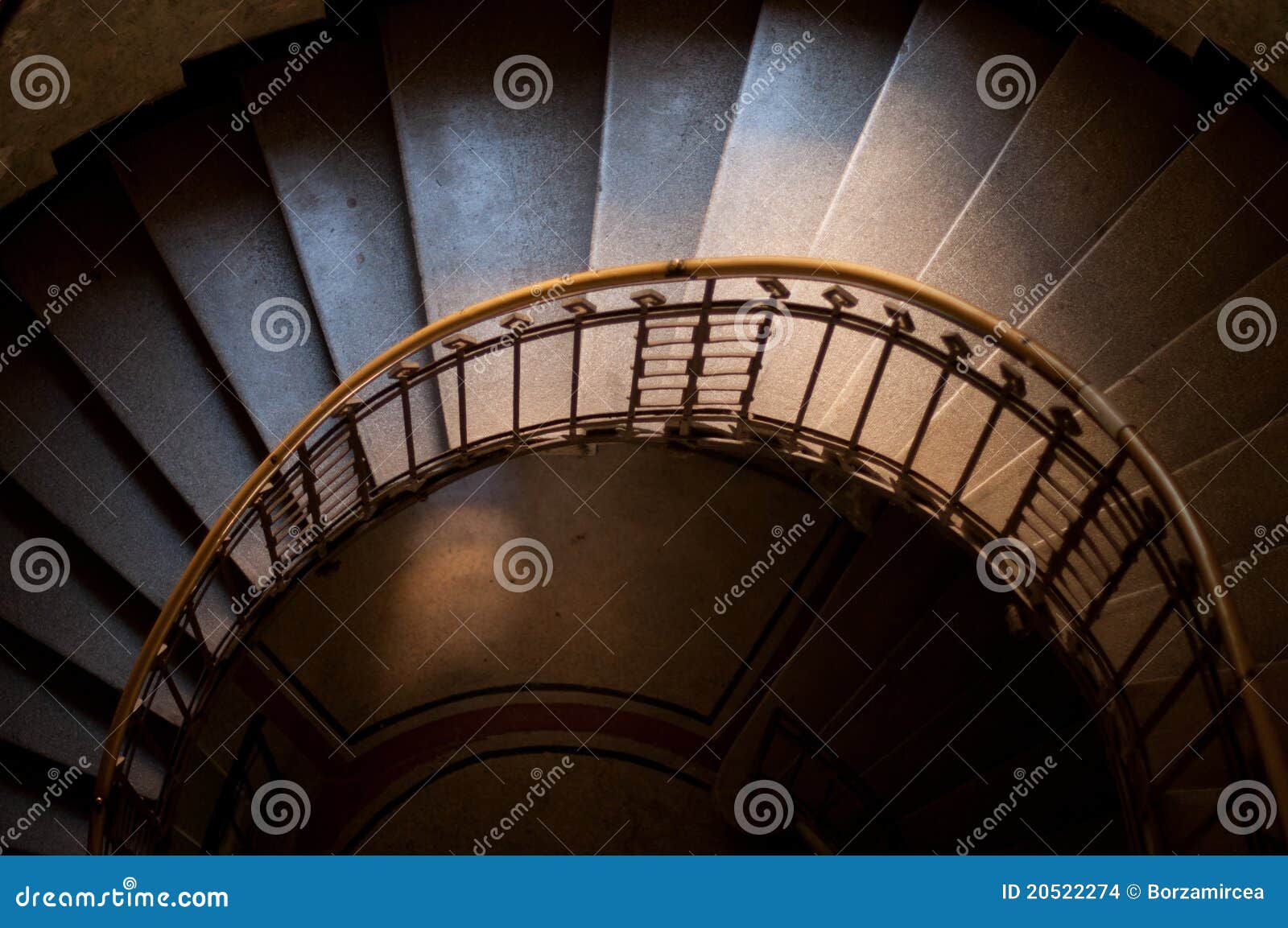 Spiral Rounded Ramp Stairs. Stock Image | CartoonDealer.com #209290651