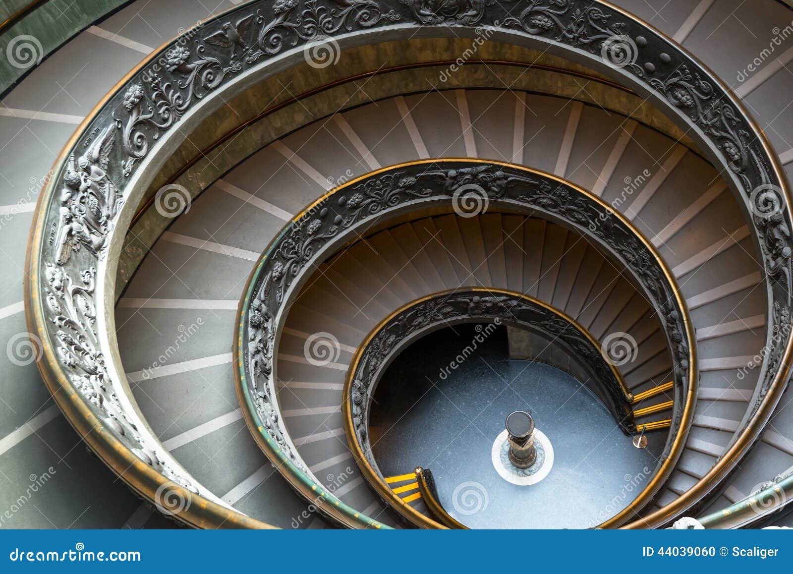 Spiral Staircase with Beautiful Rails in Vatican Museum Editorial Image ...