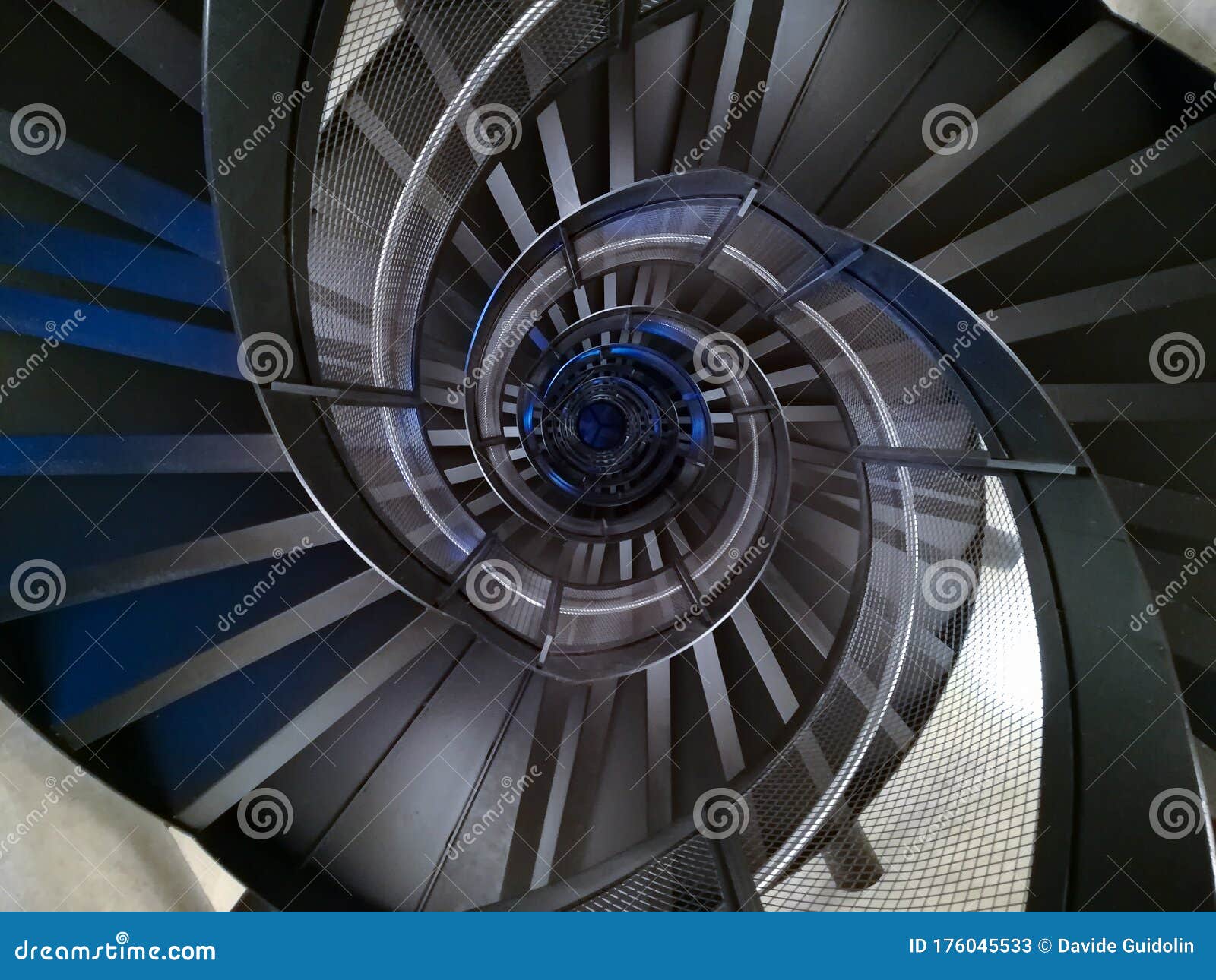 Spiral Staircase Bottom View Stock Image - Image of escape, bottom ...