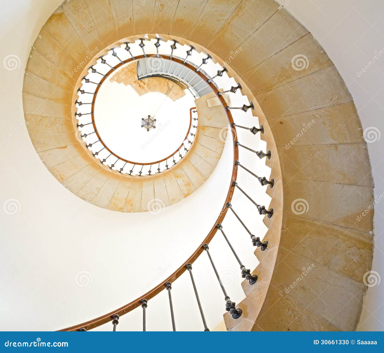 Spiral staircase stock photo. Image of roof, beautiful - 30661330