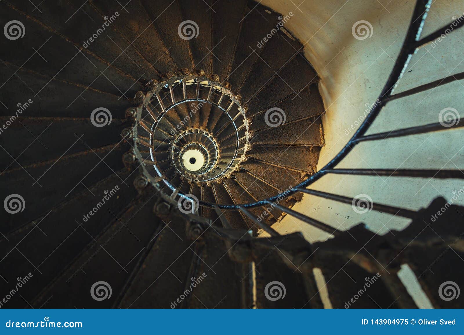 Spiral Staircase Going Upwards Stock Image - Image of stairway ...