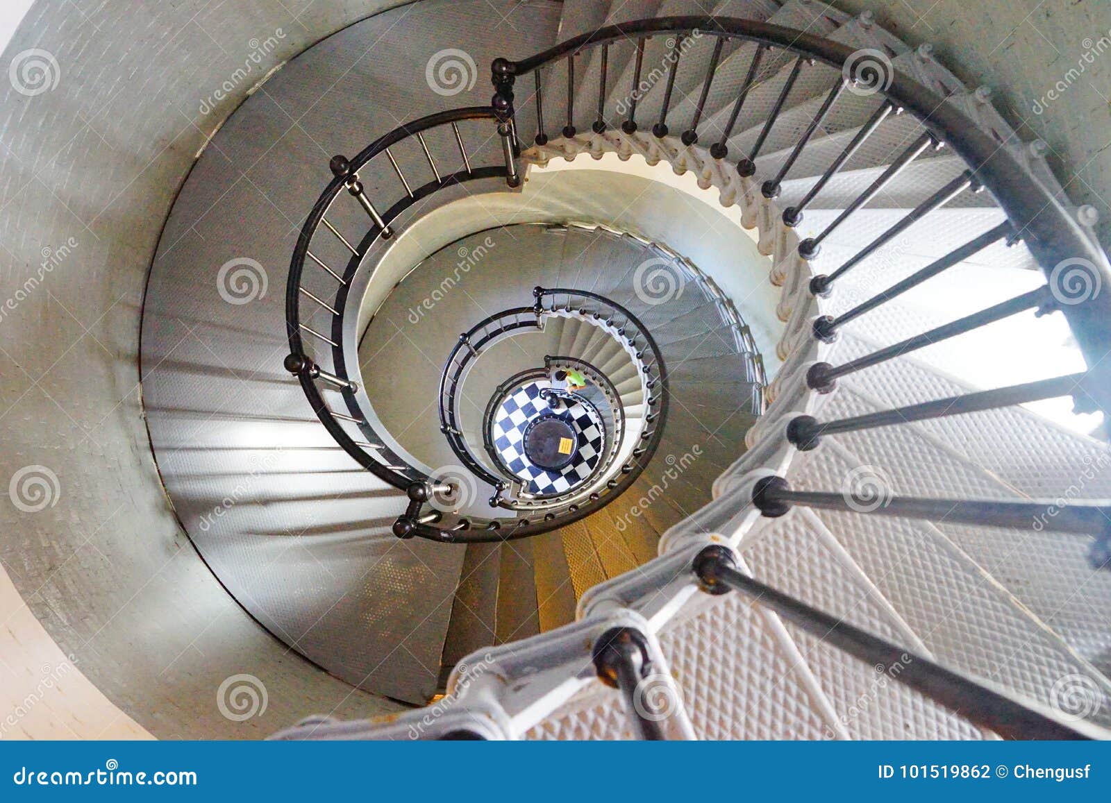 A Spiral Staircase Inside a Lighthouse Stock Photo - Image of ponce ...