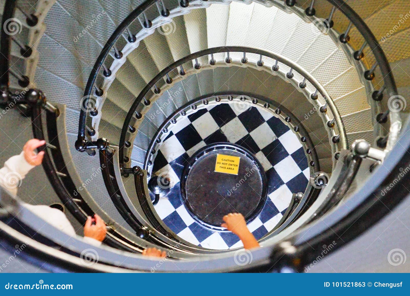 A Spiral Staircase Inside a Lighthouse Stock Image - Image of ...