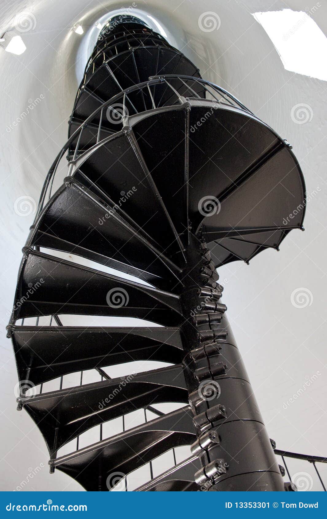 Spiral Staircase in Lighthouse Stock Image - Image of looking ...