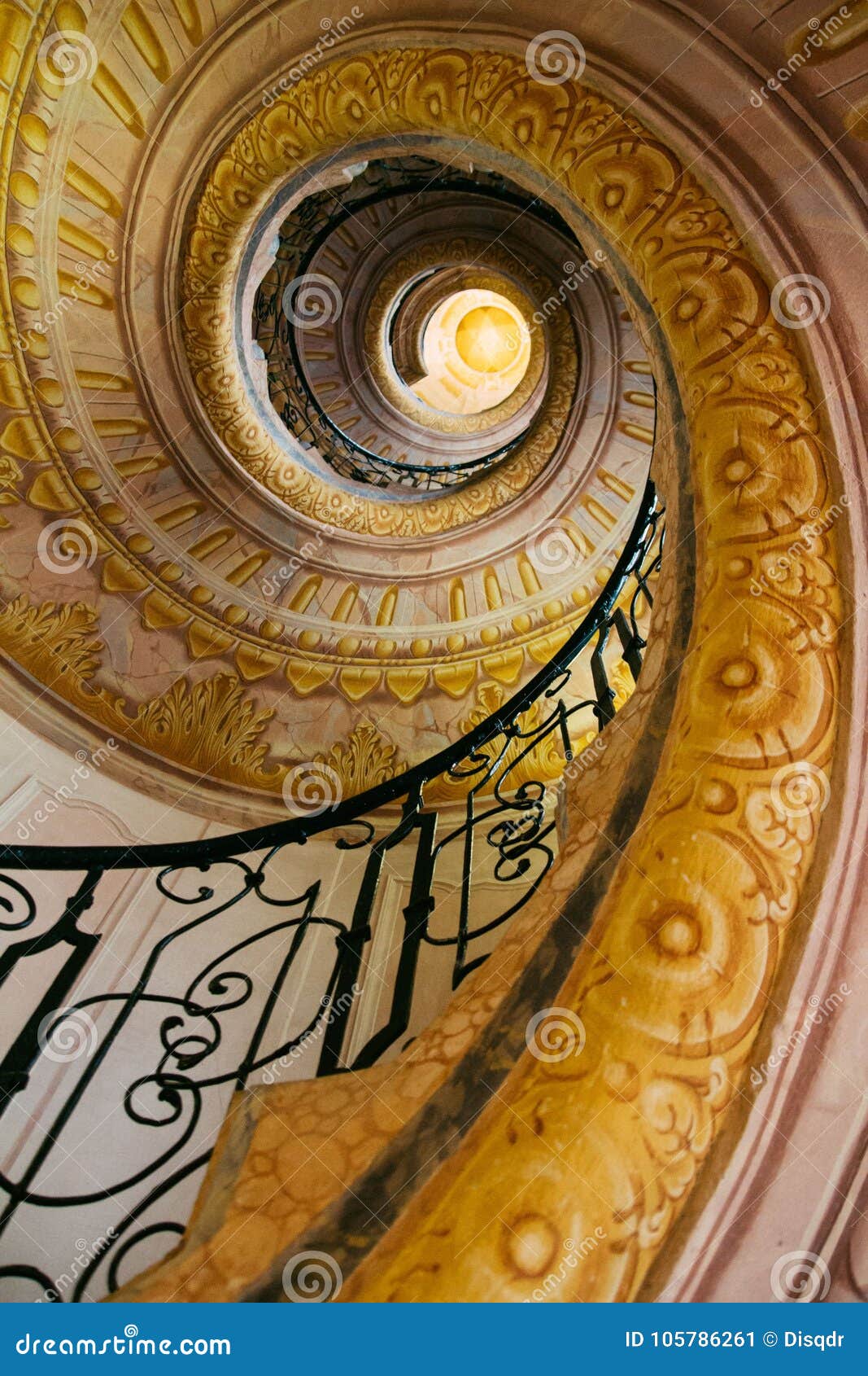Spiral Staircase in Old Monastery Stock Image - Image of dome, obsolete ...