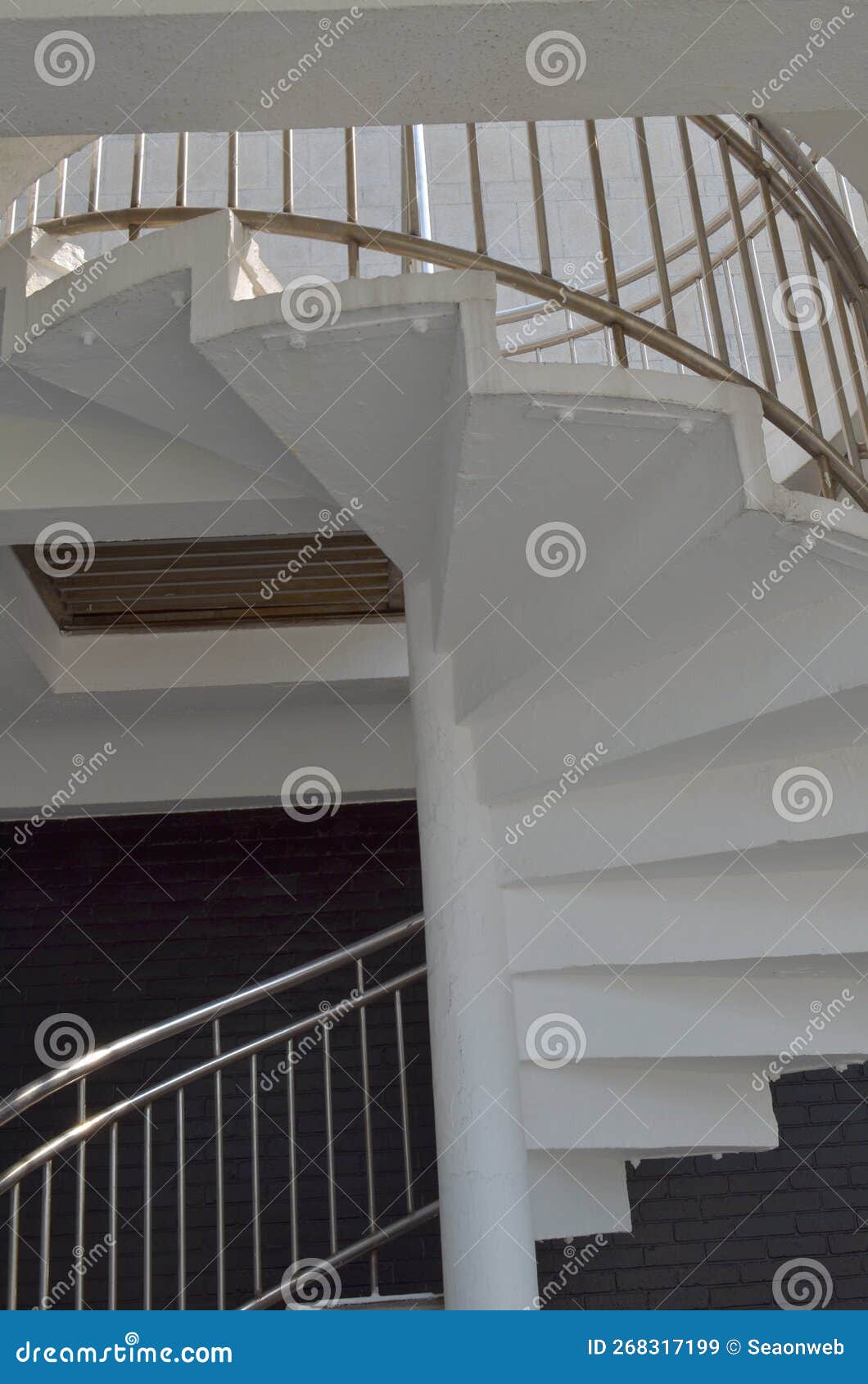The Spiral Staircase Outside the Park, Hk Stock Image - Image of rotate ...